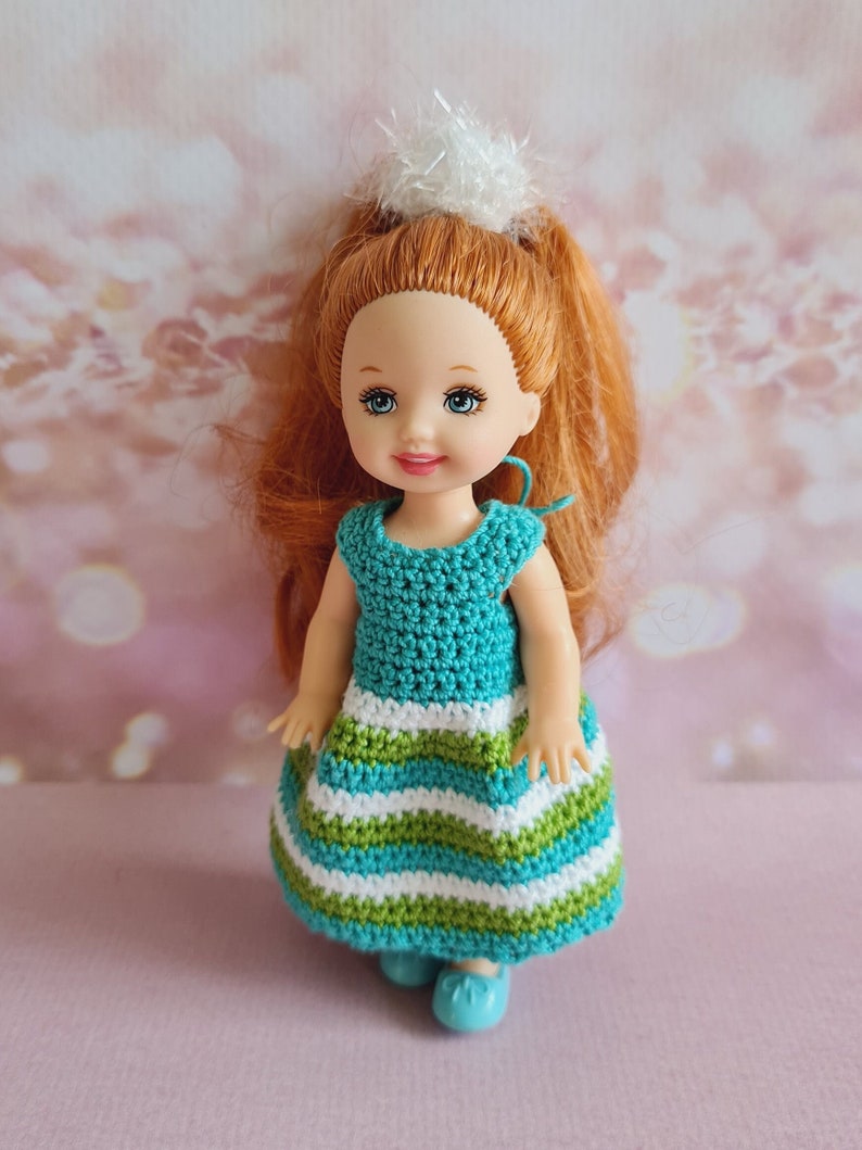Dress for Kelly/schelly Dolls Crocheted in White Orange or - Etsy