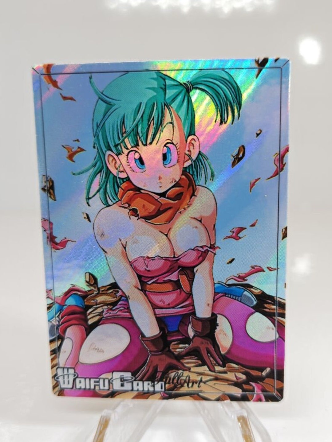 Bulma C18 Custom Card DBZ Girl Holographic Card Trainer - Etsy