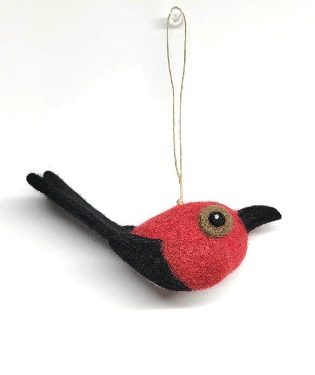 Apapane Needle Felted Wool Hawaiian Bird Ornament - Etsy