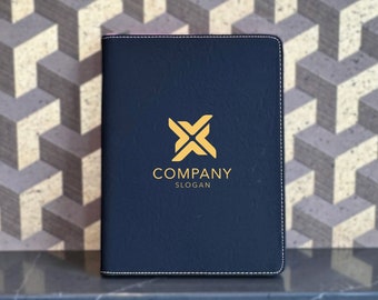 Personalized Engraved Company Portfolio, Custom Company Logo Portfolio ...