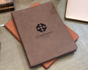 Custom Company Logo Portfolio, Personalized Engraved Company Portfolio ...