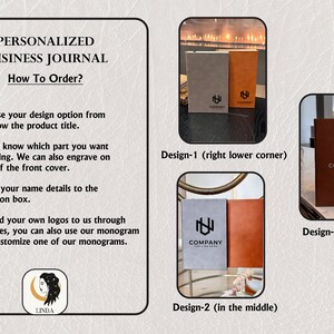 Personalized Monogram Journal, Custom Notebook, Vegan Leather Journal ...