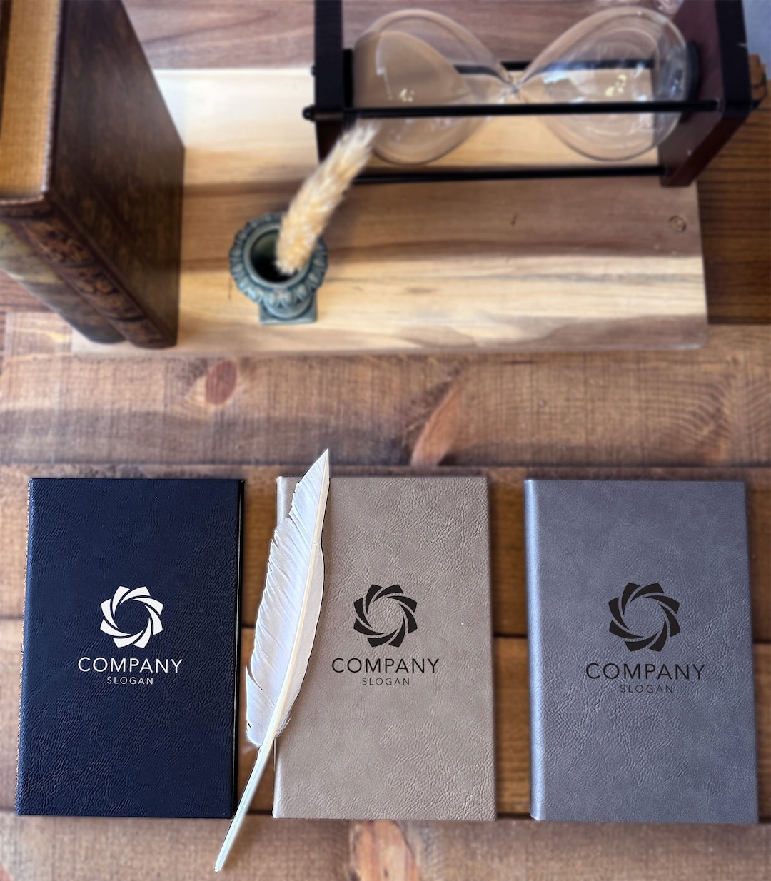 Personalized Leather Journal, Custom Company Logo Leather Journal for ...