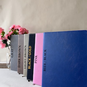 Custom Bulk Order Portfolio, Refillable Custom Leather Portfolio With ...