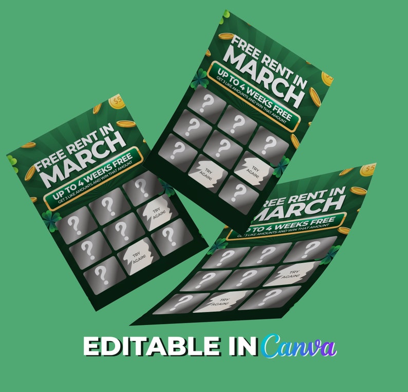 3 Instant Lottery Templates | Editable in Canva |instant Download - Etsy
