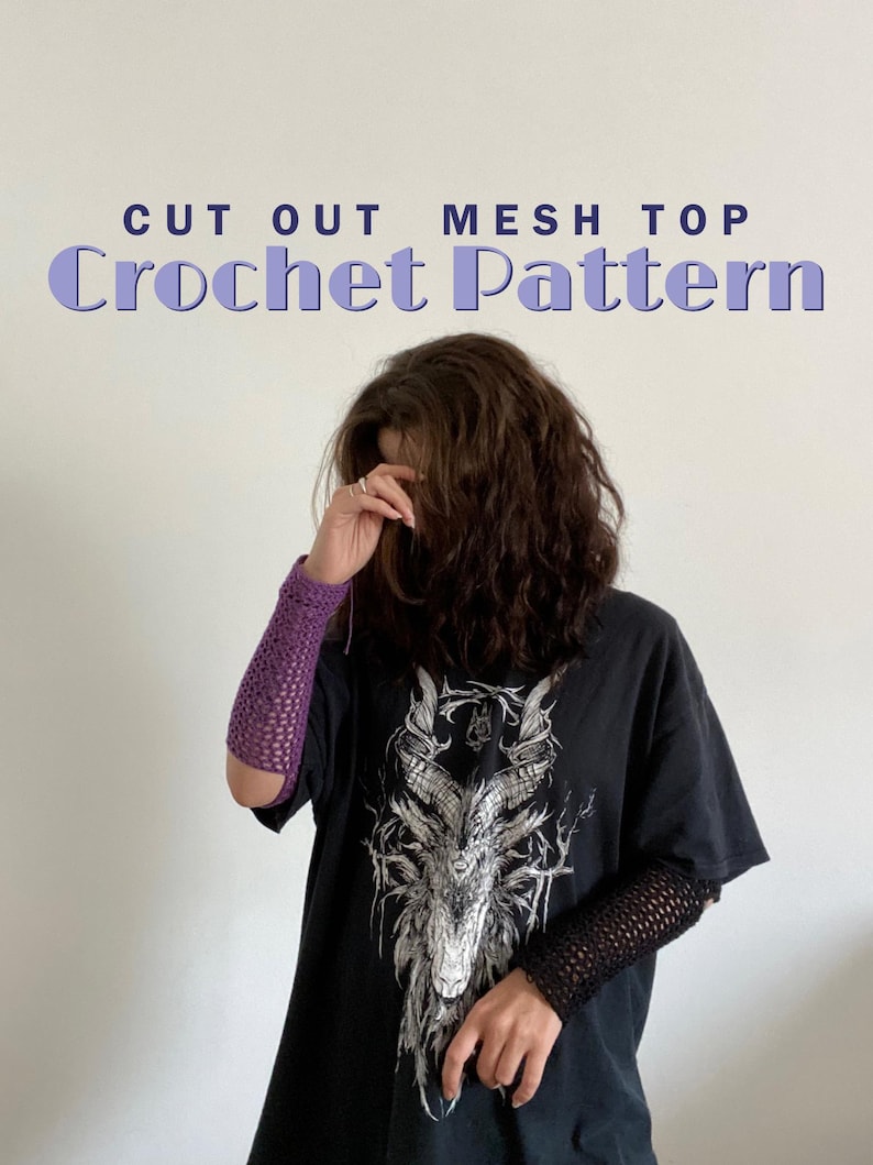 Cut Out Mesh Top Crochet PDF Pattern - Etsy