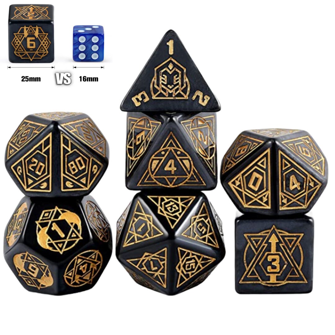 Alien RPG Dice Set of 7 Big Epoxy Resin Dice - Etsy