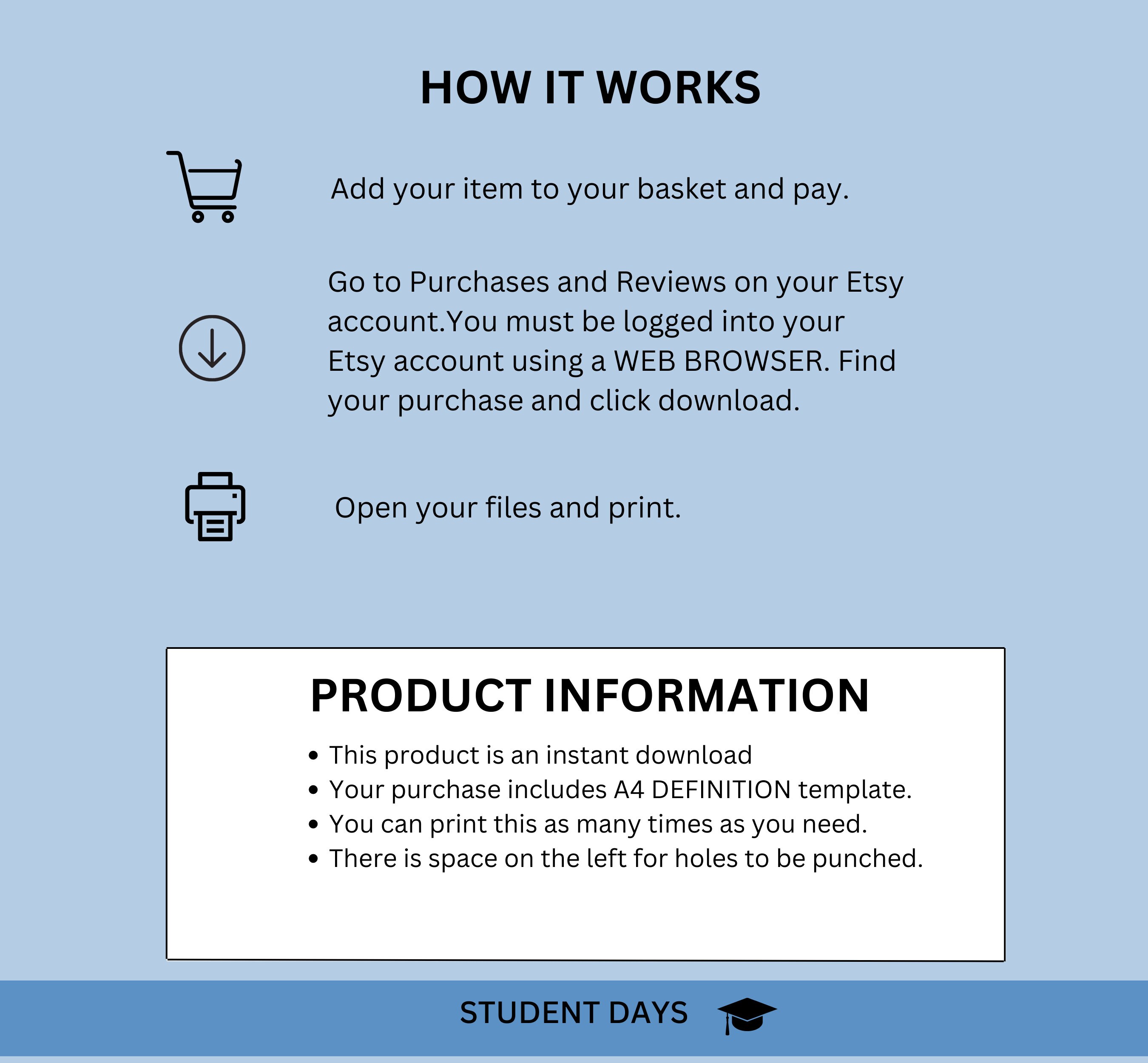 Terms and Definitions Template, Study Guide, Exam Preparation, Student ...
