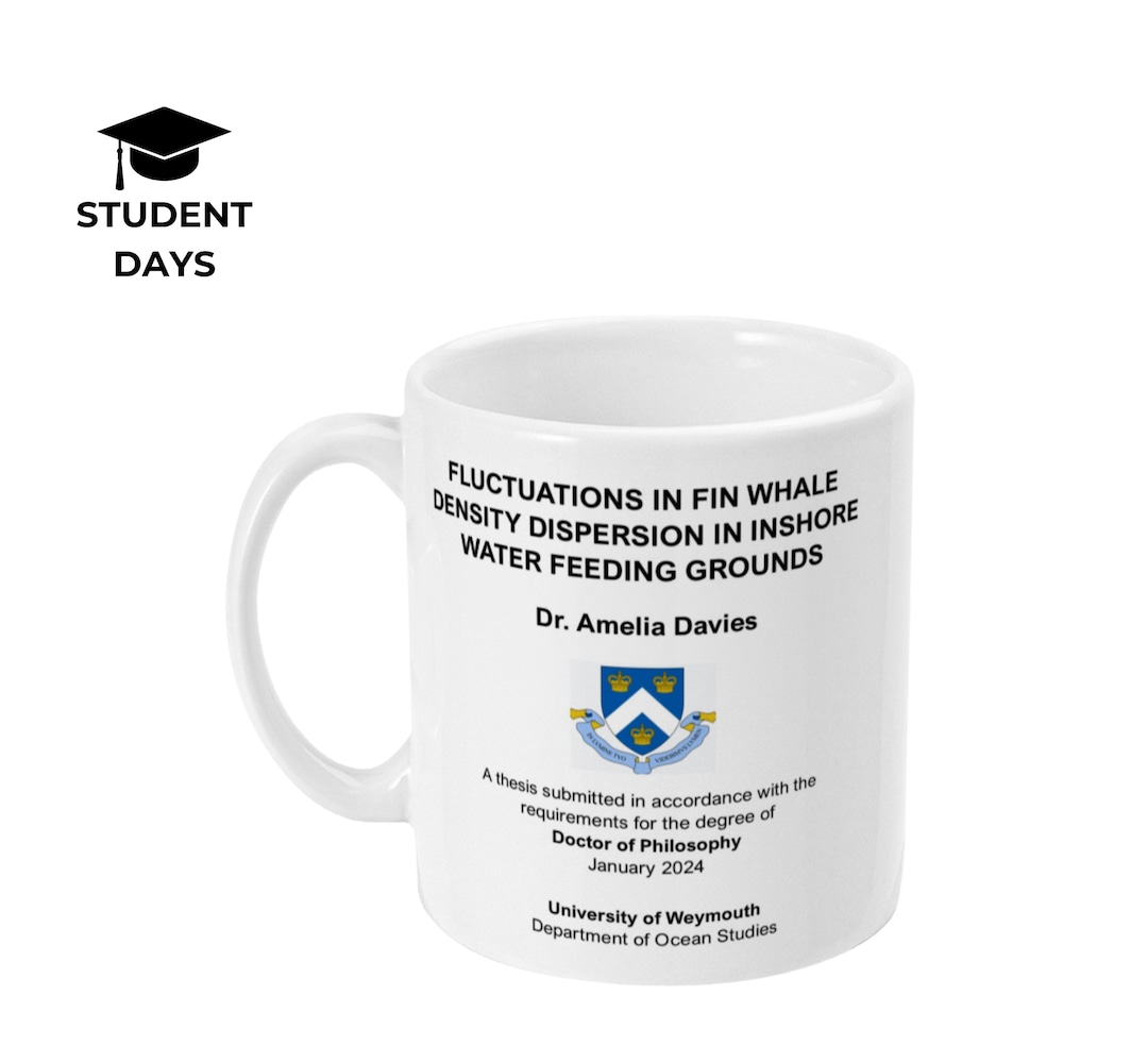 Phd Masters Graduate Mug 15 Oz, Personalised Academic Mug, University ...