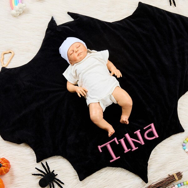 Halloween Baby Black Bat Play Blanket - Etsy