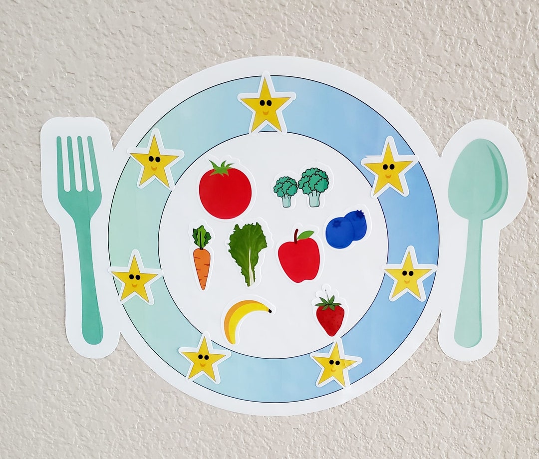 Fruit and Veggie Sticker Chart - Etsy