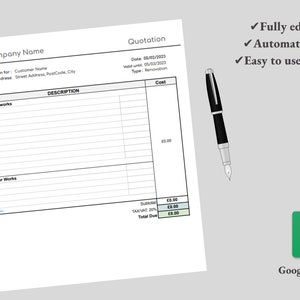 Construction Quotation Template! Create Professional Looking Quotation ...