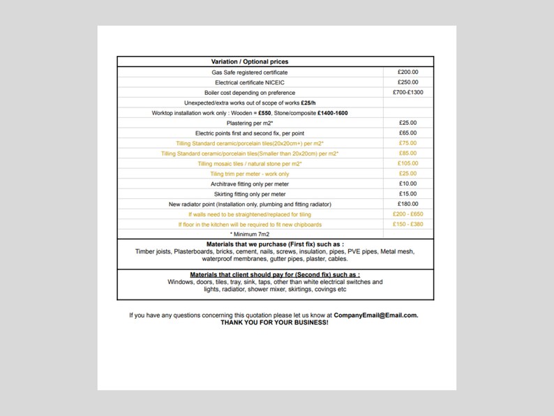 Construction Quotation Template! Create Professional Looking Quotation ...