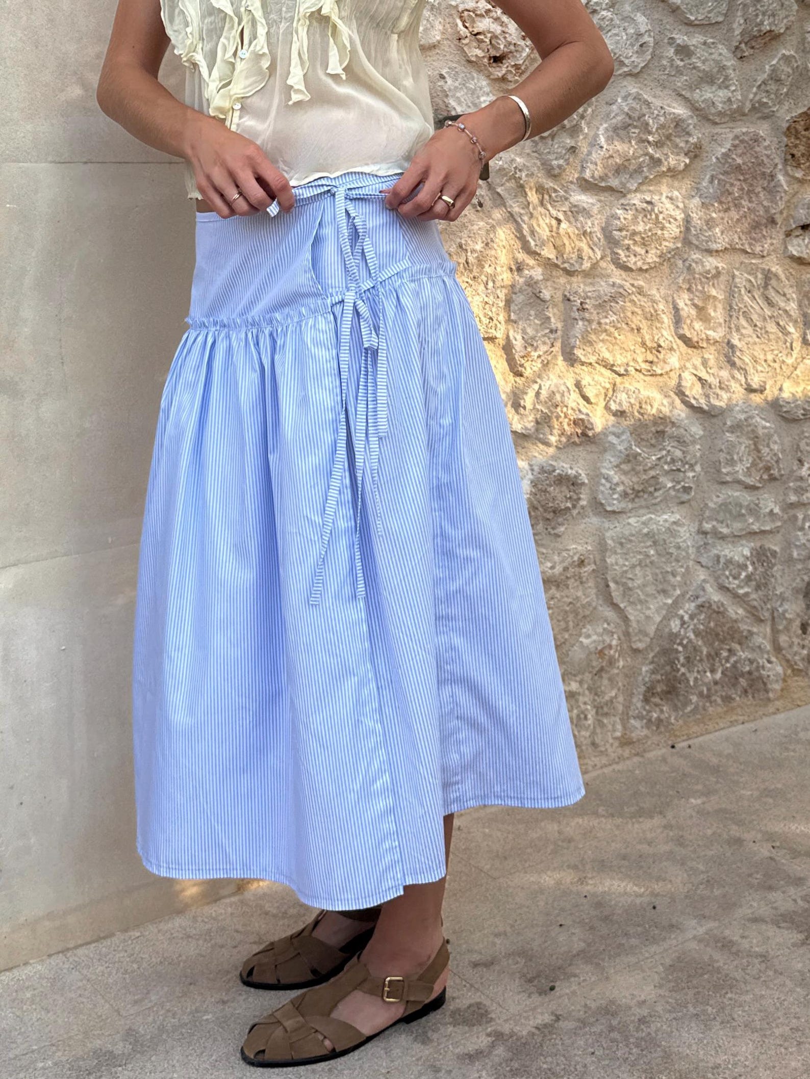 Ida Skirt PDF Sewing Pattern | Adjustable Wrap Skirt With Ties ...