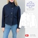 Sewing Pattern Funnel Neck, PDF Pattern | Video Tutorial |high Collar ...