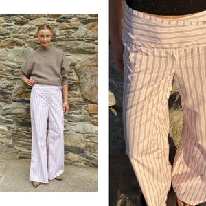 Niki Pants, PDF Sewing Pattern, Low Waist Pants With Wide Yoke ...