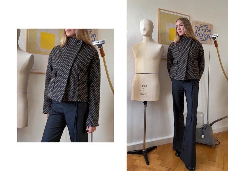 Sewing Pattern Funnel Neck, PDF Pattern | Video Tutorial |high Collar ...