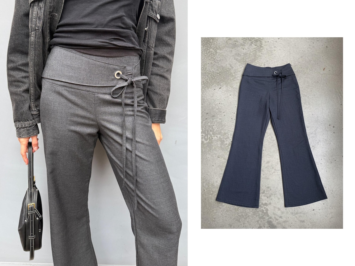 Niki Pants, Eyelet Detail, Grommet Waistband PDF Sewing Pattern, Low ...