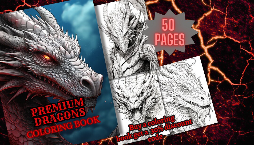 Mystical Dragon Coloring Book: Unleash Your Imagination Instant ...