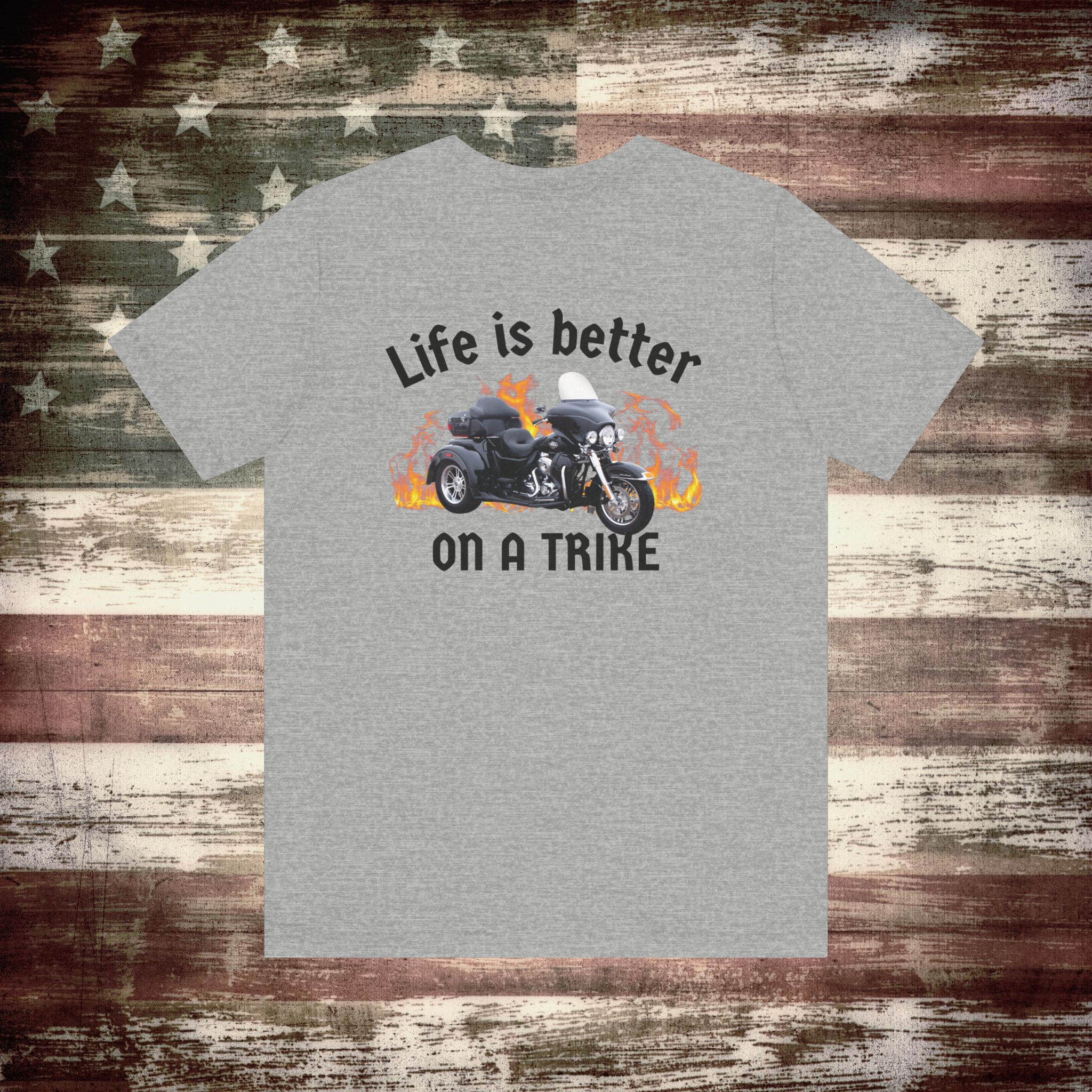 Life is Better on A Trike T-shirt (back Design): Triker Motorcycle ...