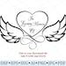 In Loving Memory SVG | Angel Wings Heart Memorial Design | Personalized ...