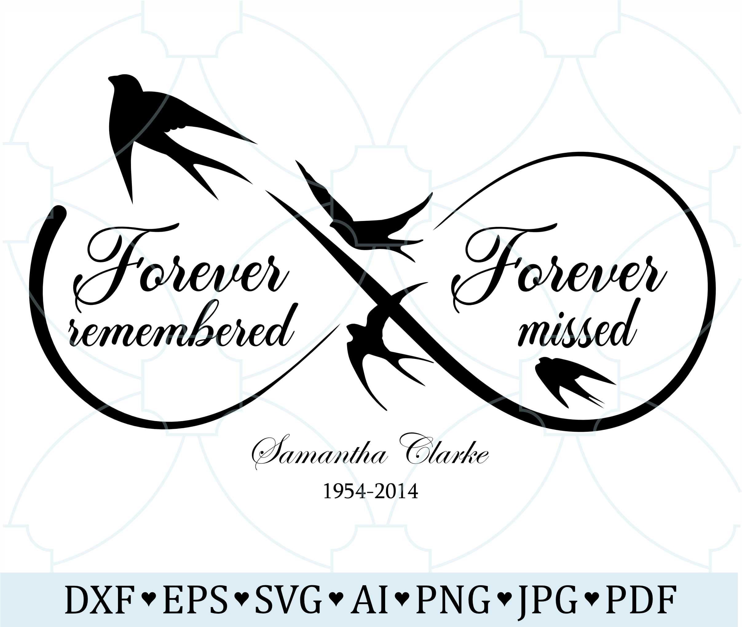 Forever Remembered Forever Missed Svg Memorial Rest in Peace Svg, in ... Forever Remembered Forever Missed Svg Memorial Rest in Peace Svg, in ...