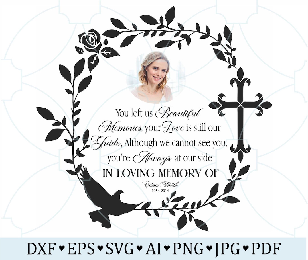 Beautiful in Loving Memory PNG, in Memory of Svg, Beautiful Memories ...