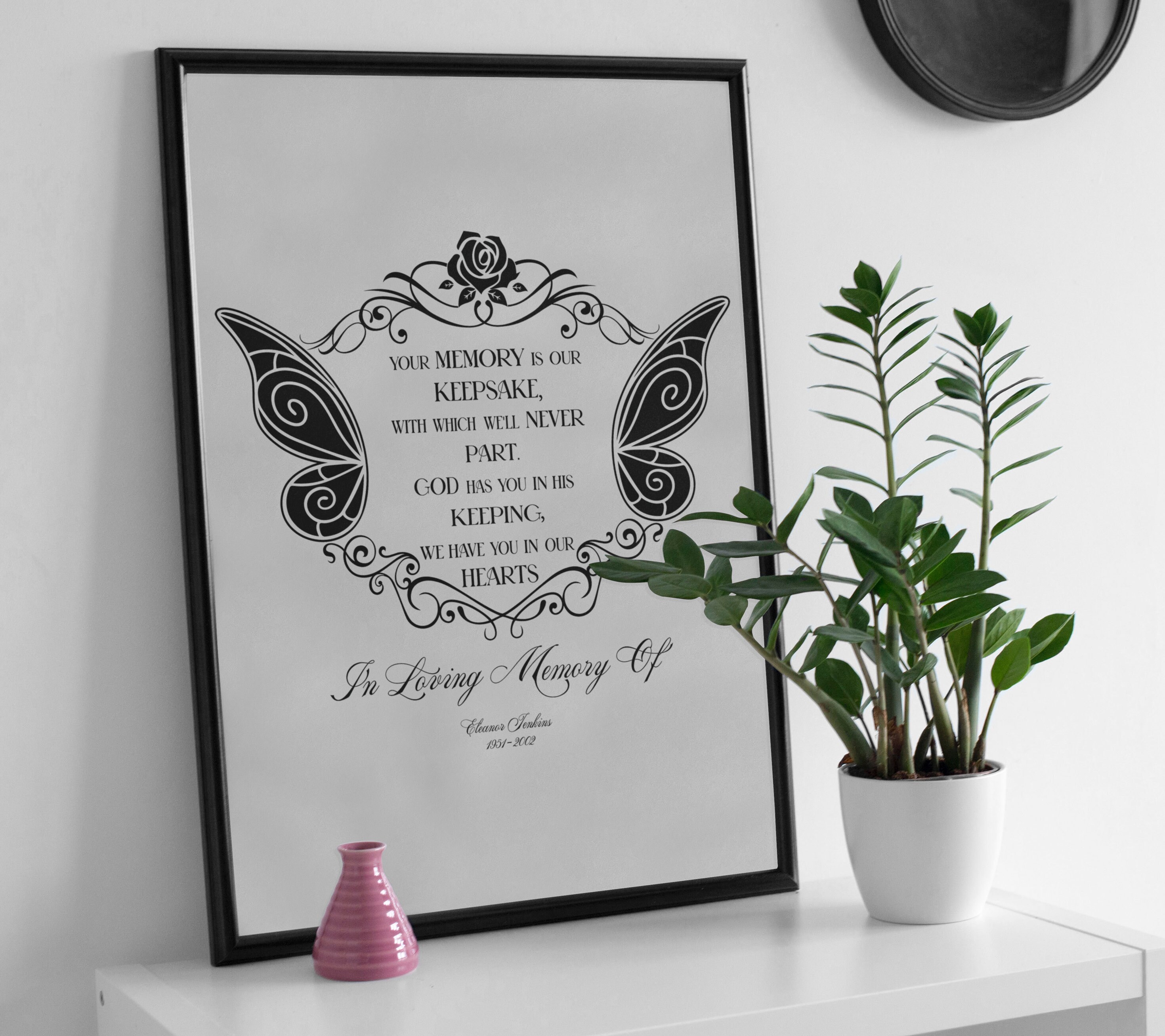 Your Memory is Our Keepsake Quotes Svg, in Loving Memory Svg, Rest in ...