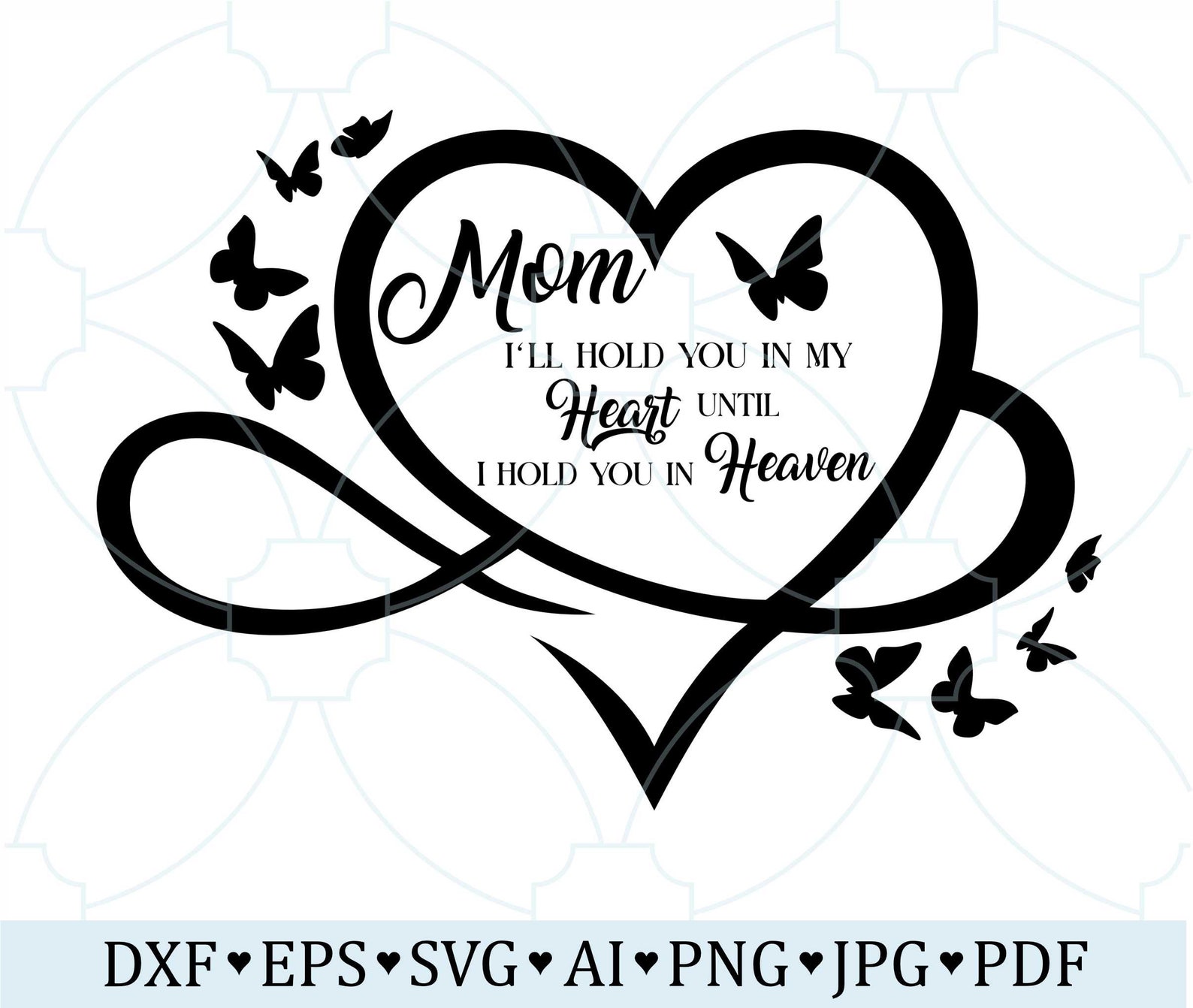 In Loving Memory Mom SVG Png, Mom Memorial Svg, Mother Memorial Shirt ...