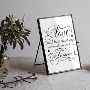 If Love Could Have Saved You SVG, Beautiful Memorial Quote SVG ...