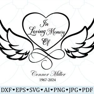 Memorial Heart - Etsy