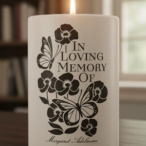 In Loving Memory SVG Butterfly Memorial Design, Sympathy Remembrance ...