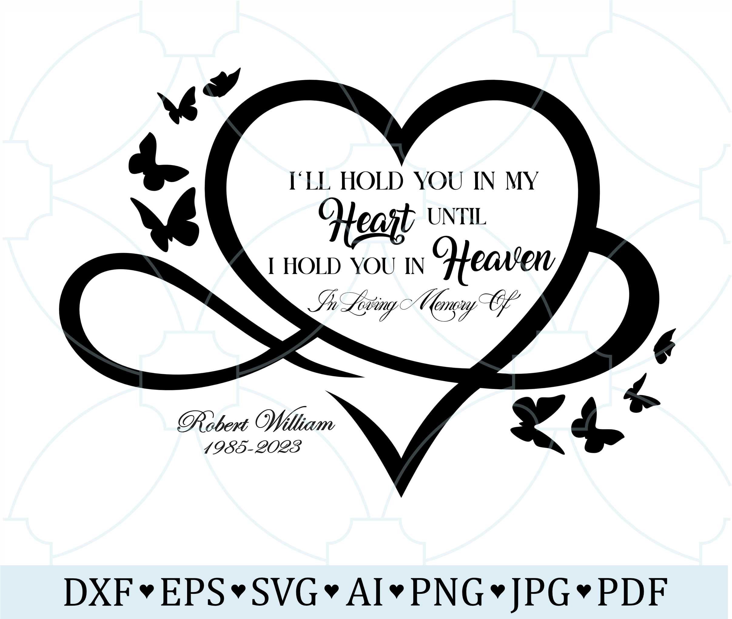 Memorial Heart SVG: Remembrance Quote, in Loving Memory (digital Files ...