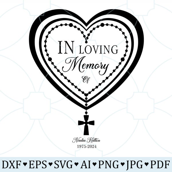 Memorial Heart - Etsy