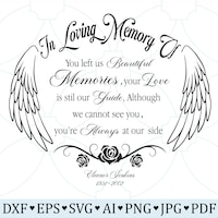 In Loving Memory Rose Svg, Heart Butterfly Memorial Svg Png, in Loving ...