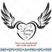 In Loving Memory of Heart Wings SVG, in Memory of SVG Png, Memorial ...