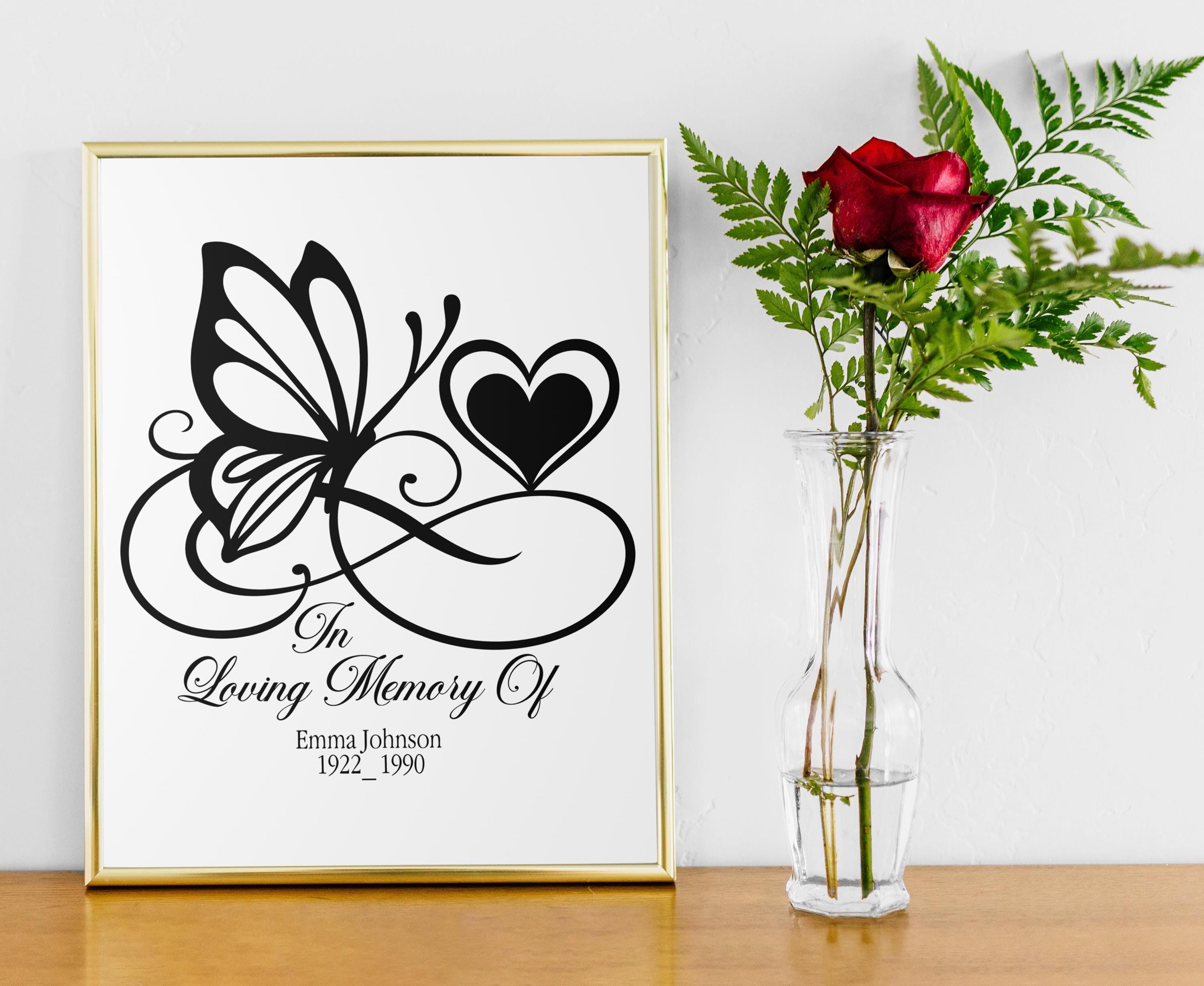 In Loving Memory SVG | Butterfly Infinity Memorial Design | Forever ...