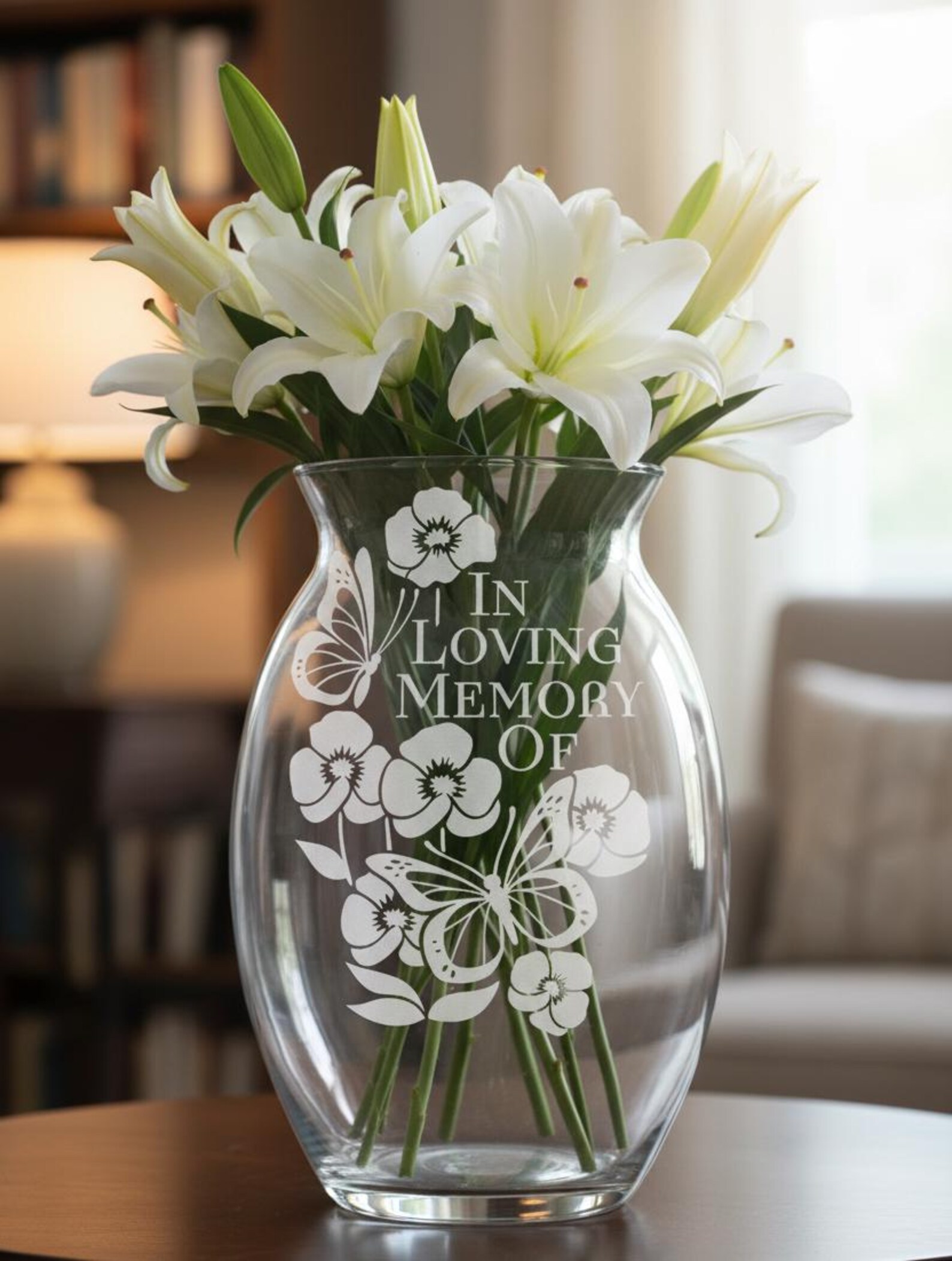 In Loving Memory SVG Butterfly Memorial Design, Sympathy Remembrance ...