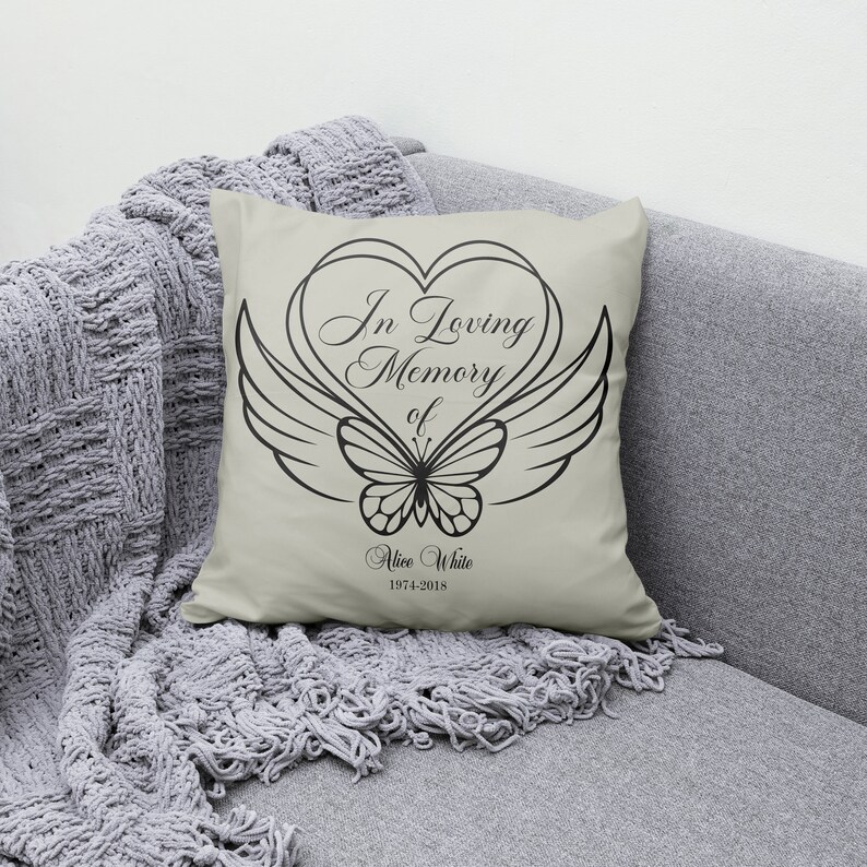 In Loving Memory of Svg Png Minimal, Butterfly Memorial Heart Svg Cute ...