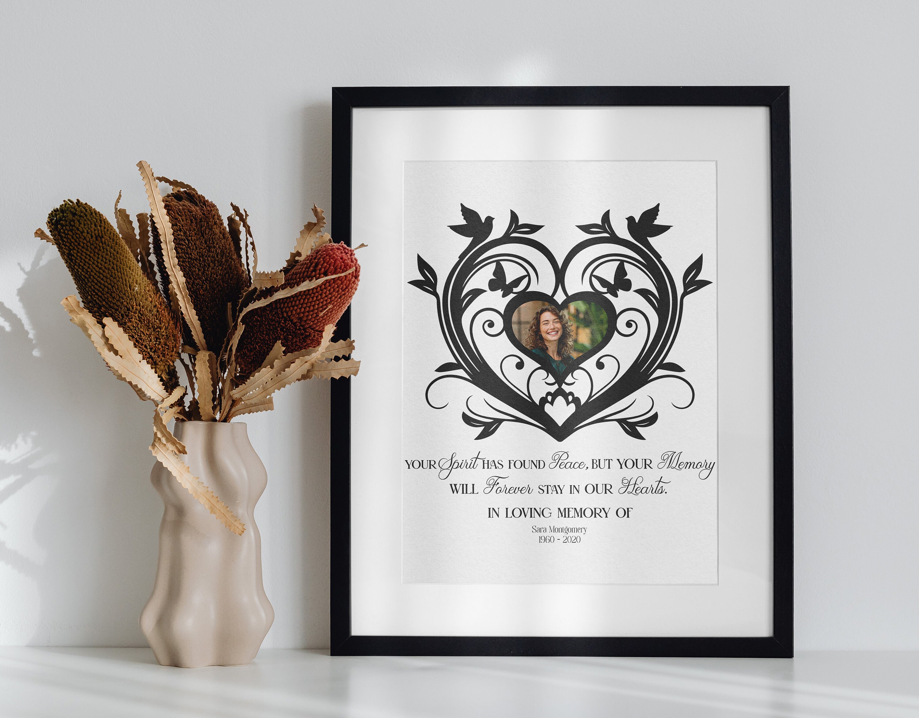 Your Spirit Has Found Peace SVG, in Loving Memory Quote SVG, in Memory ...