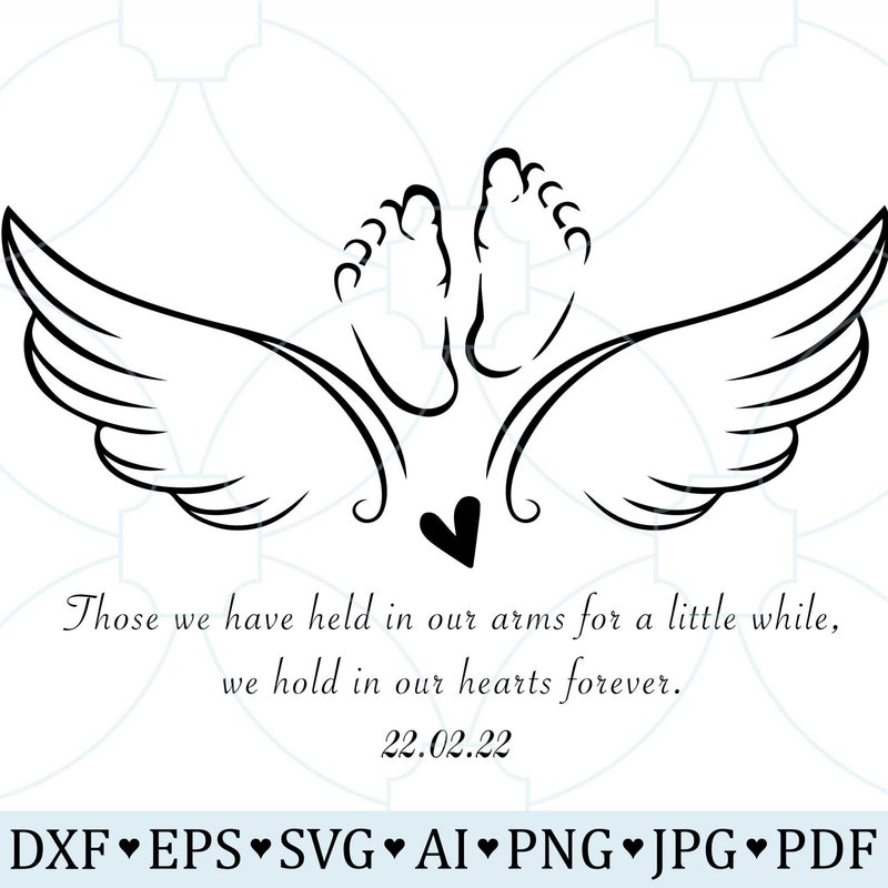 In Loving Memory Baby Svg - Etsy
