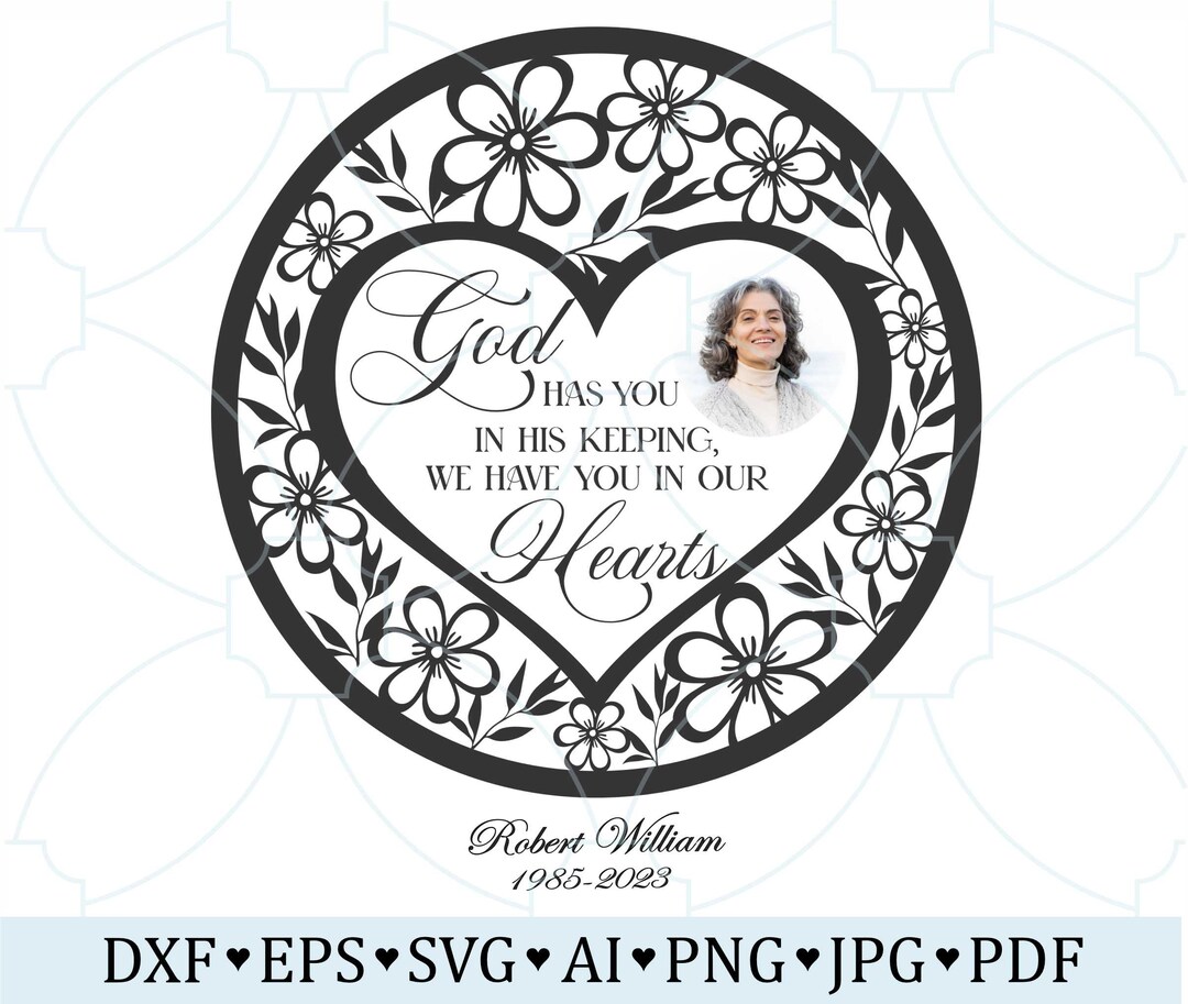 In Loving Memory Photo Frame Svg, Memorial Quote SVG Png, in Loving ...