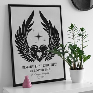 Memory is A Light That Will Never Fade Memorial Png Svgs Quote, Rest in ...