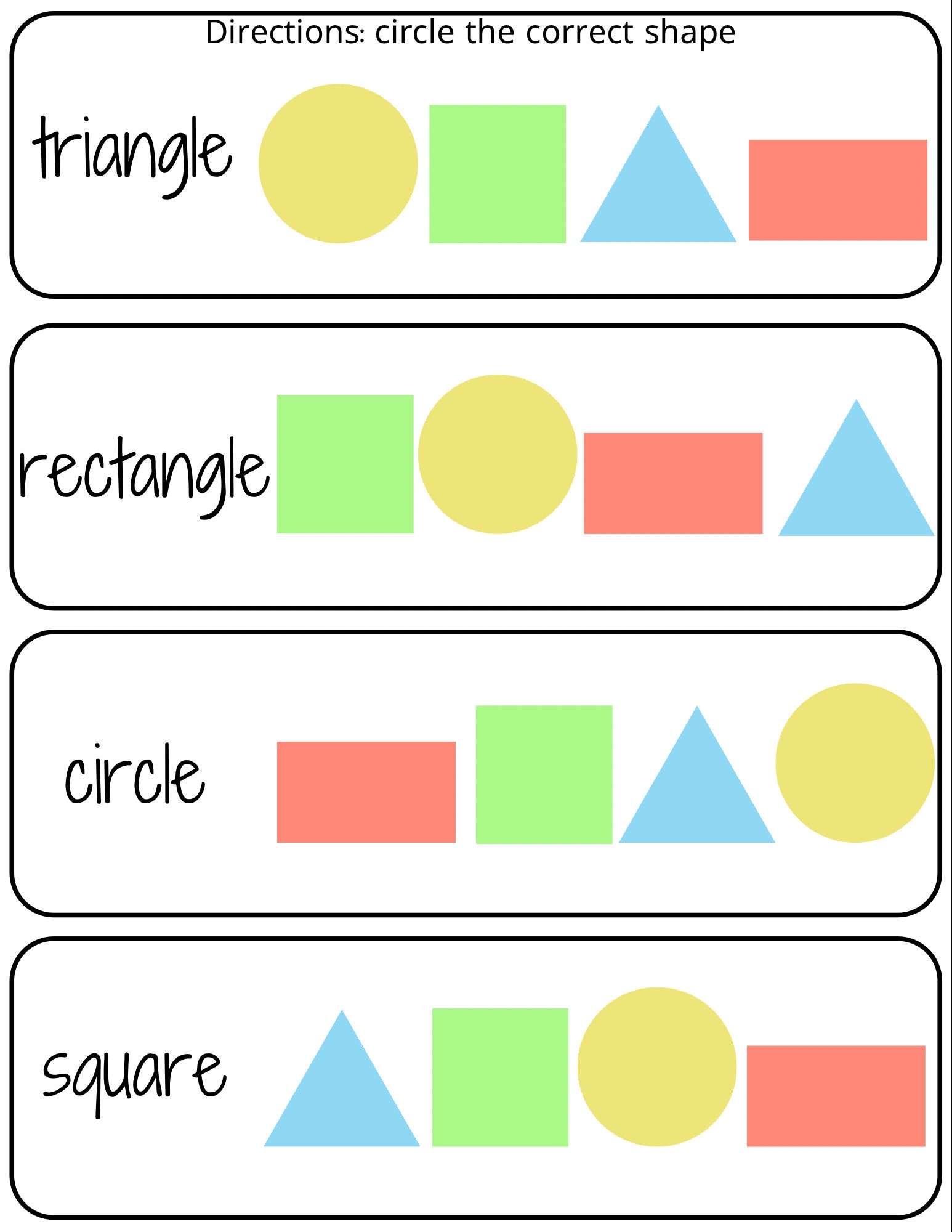 Printable Activity Sheets for Kids, 38 Digital Learning Sheets for Kids ...