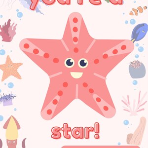 Sea Creatures Printable Valentine’s Day Cards, Mini Valentines ...