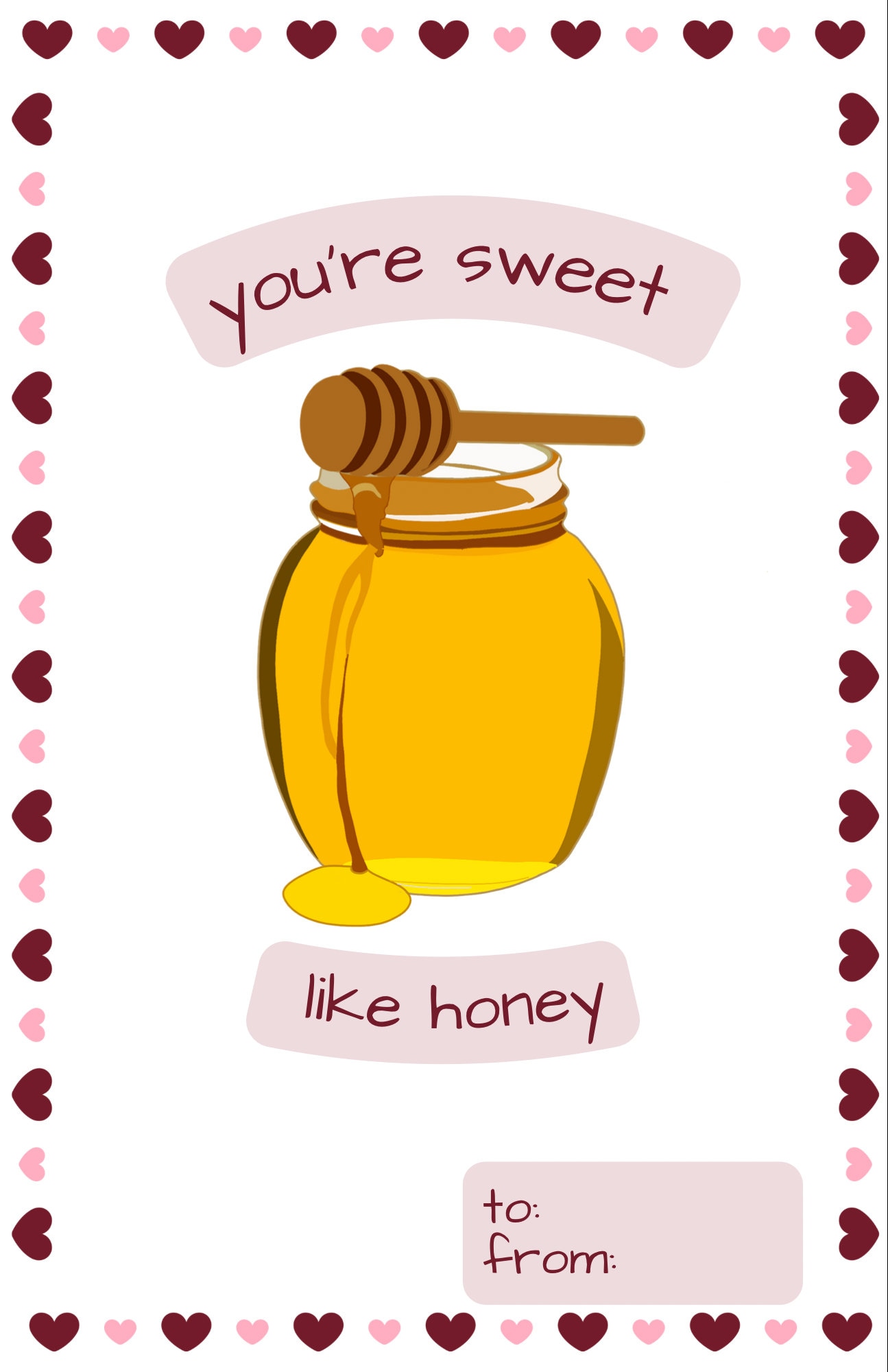 Food Pun Digital Valentine’s Day Cards, Printable Funny Valentines ...