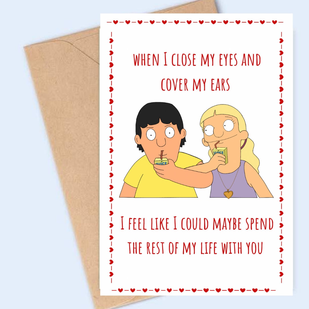 Bobs Burgers Inspired Valentines Day Bundle, Bobs Burgers Digital Cards ...