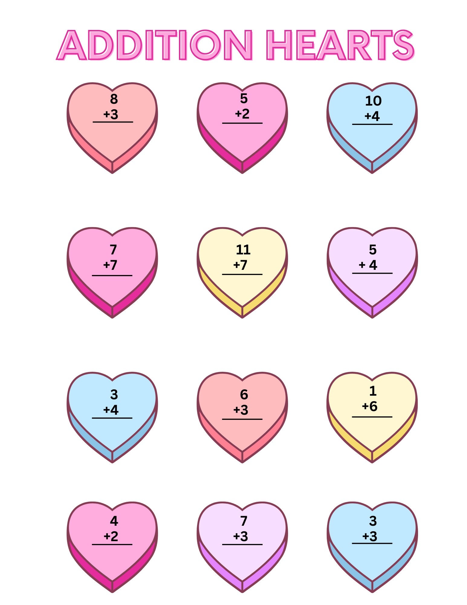 Printable Valentines Day Activity Sheets and Coloring Bundle - Etsy