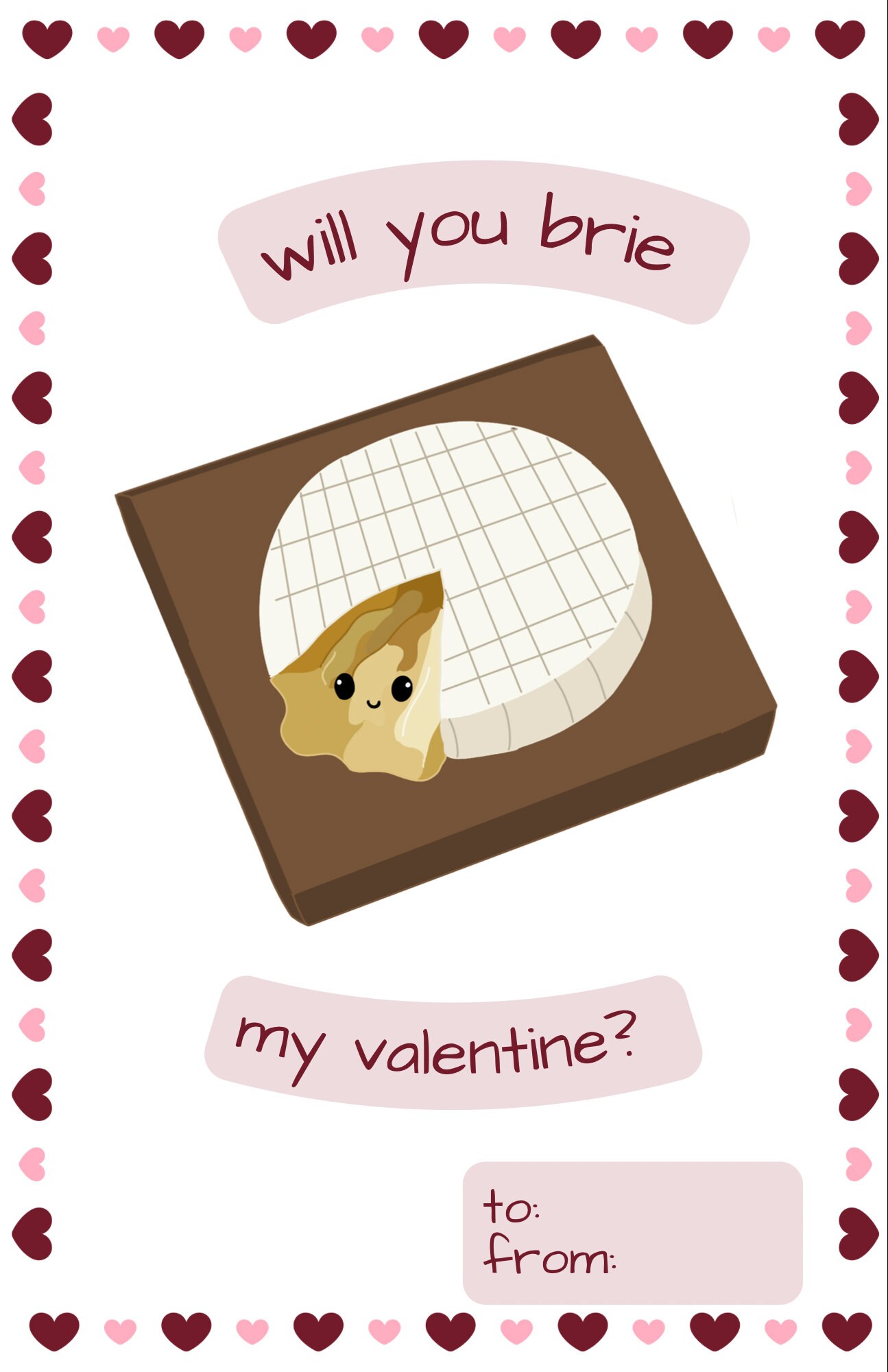 Food Pun Digital Valentine’s Day Cards, Printable Funny Valentines ...
