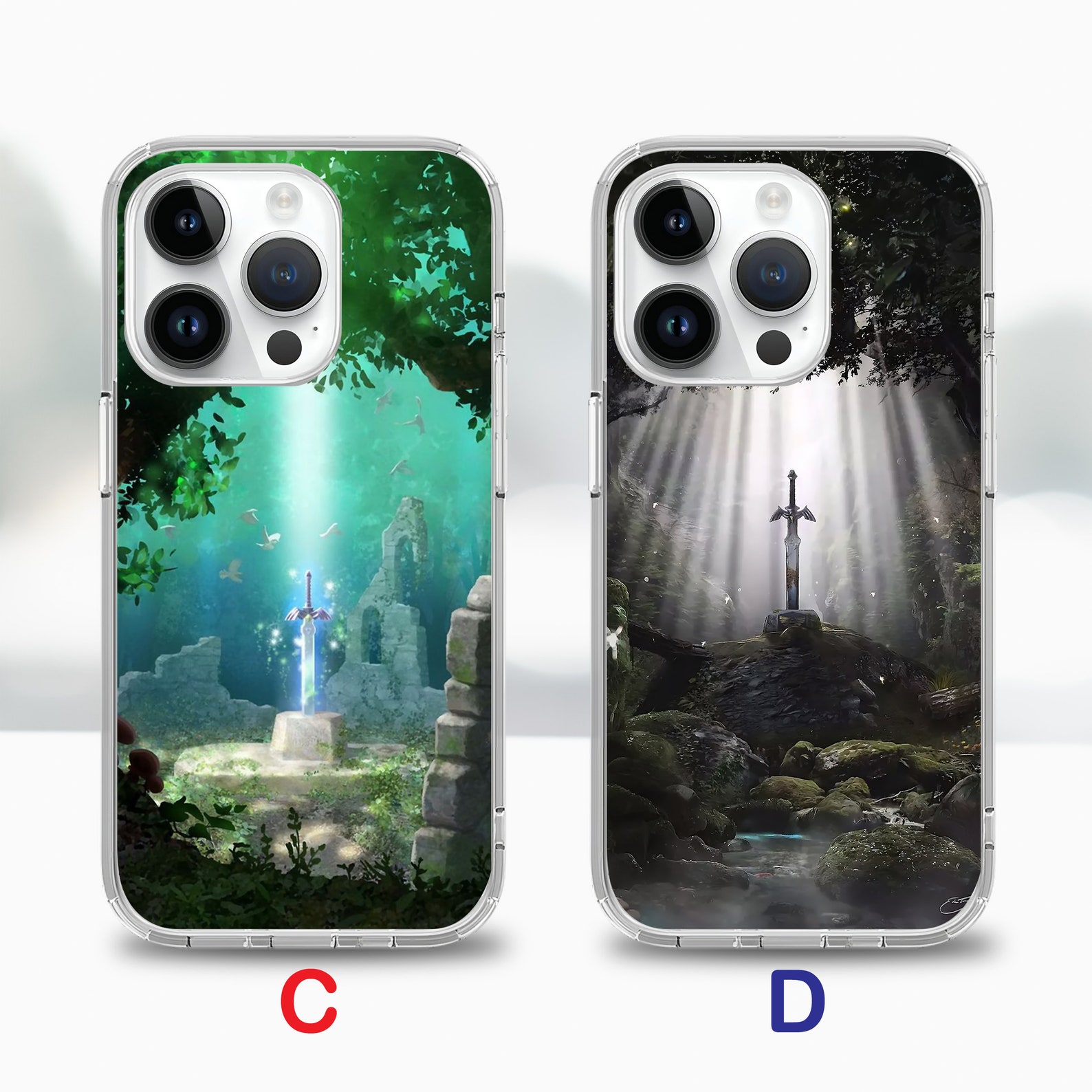 The Legend of Zelda Master Sword Art Phone Case for iPhone 15 14 13 12 ...